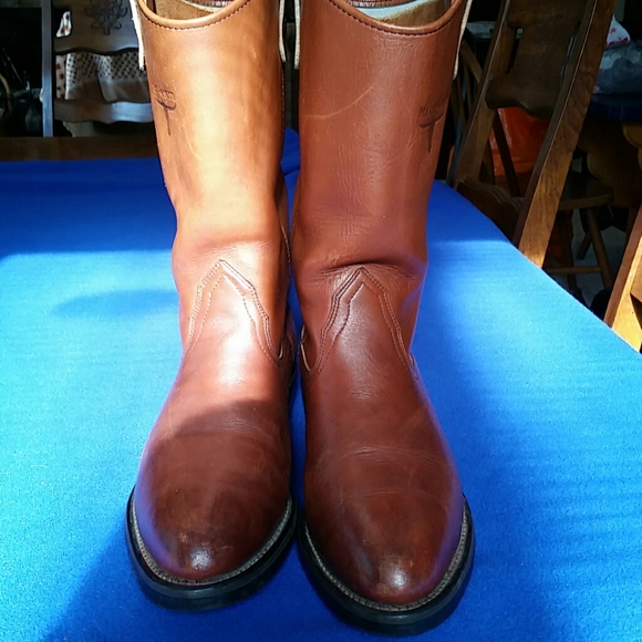 Mason Western | Shoes | Brown Leather Mason Western Cowboy Boots | Poshmark